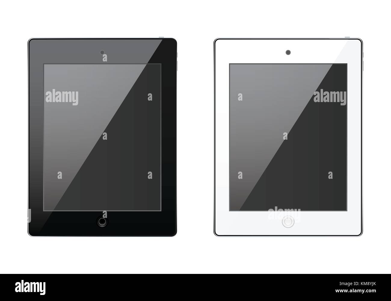 New realistic tablet black and white mock up tamplate, modern style ...