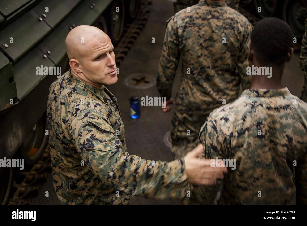 u.s. marine corps 1st sgt. christian appleman, company first sergeant ...