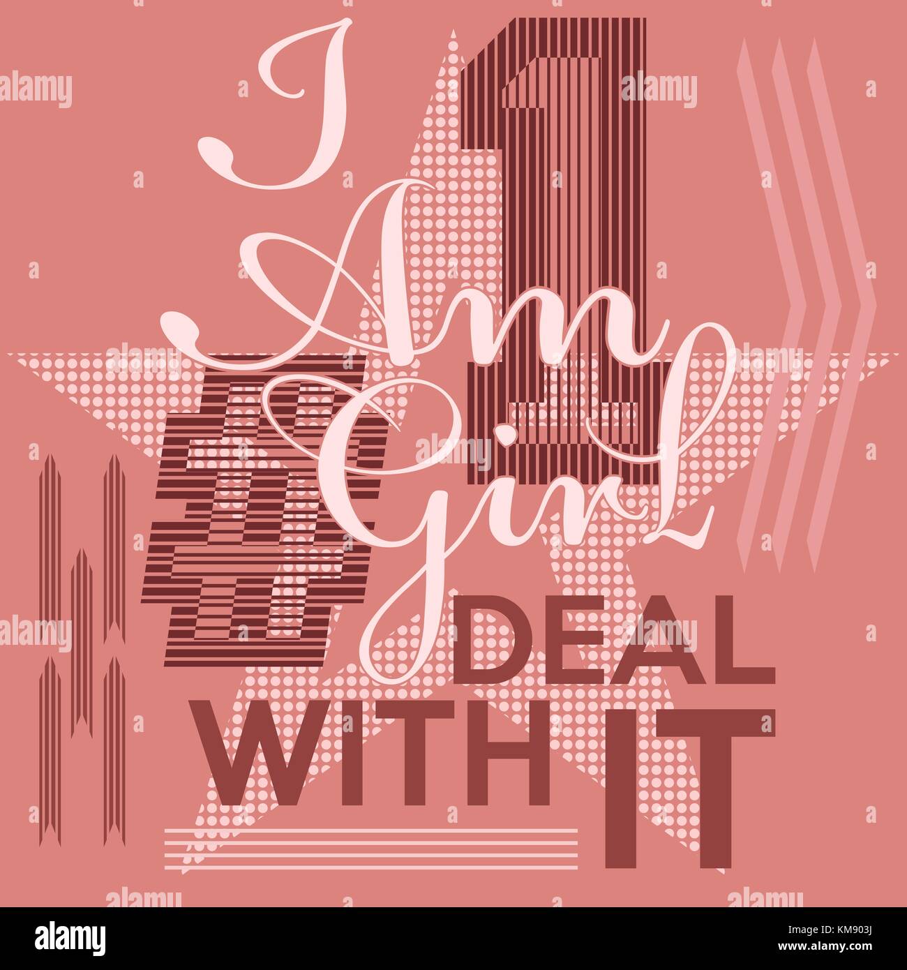 I am number 1 girl typography, t-shirt Printing design graphics, vector ...