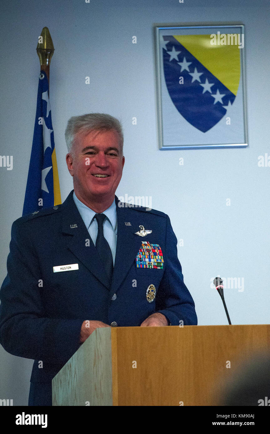u.s. air force brig. gen. robert huston, nato headquarters sarajevo ...