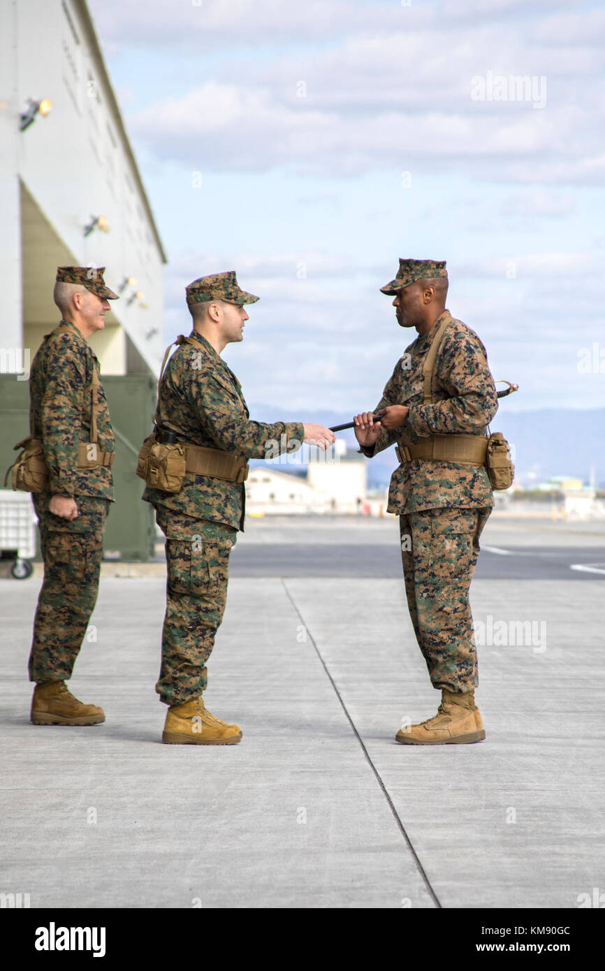 u.s. marine corps lt. col. richard m. rusnok jr., center, commanding ...