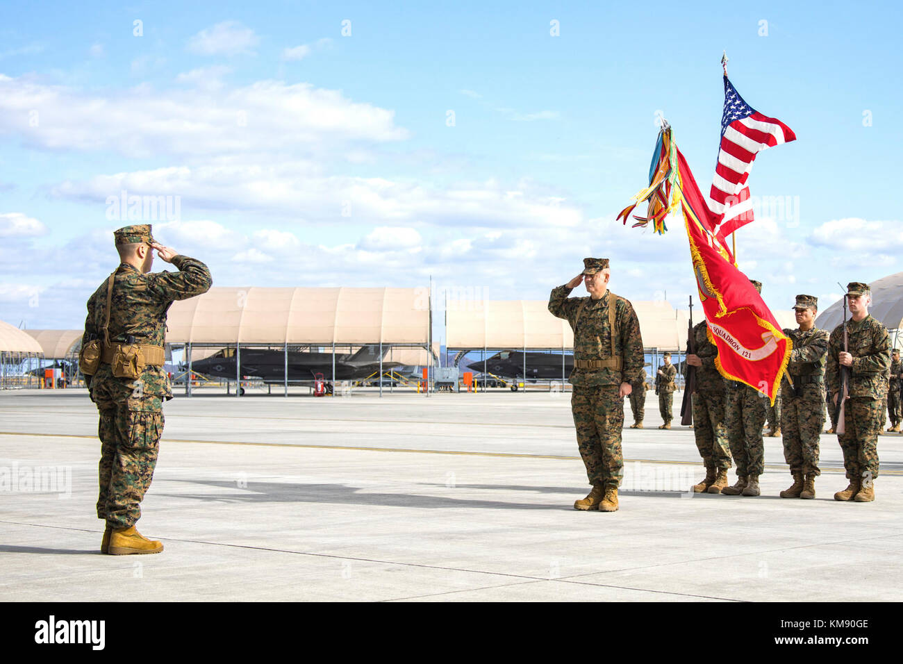u.s. marine corps lt. col. richard m. rusnok jr., left, commanding ...