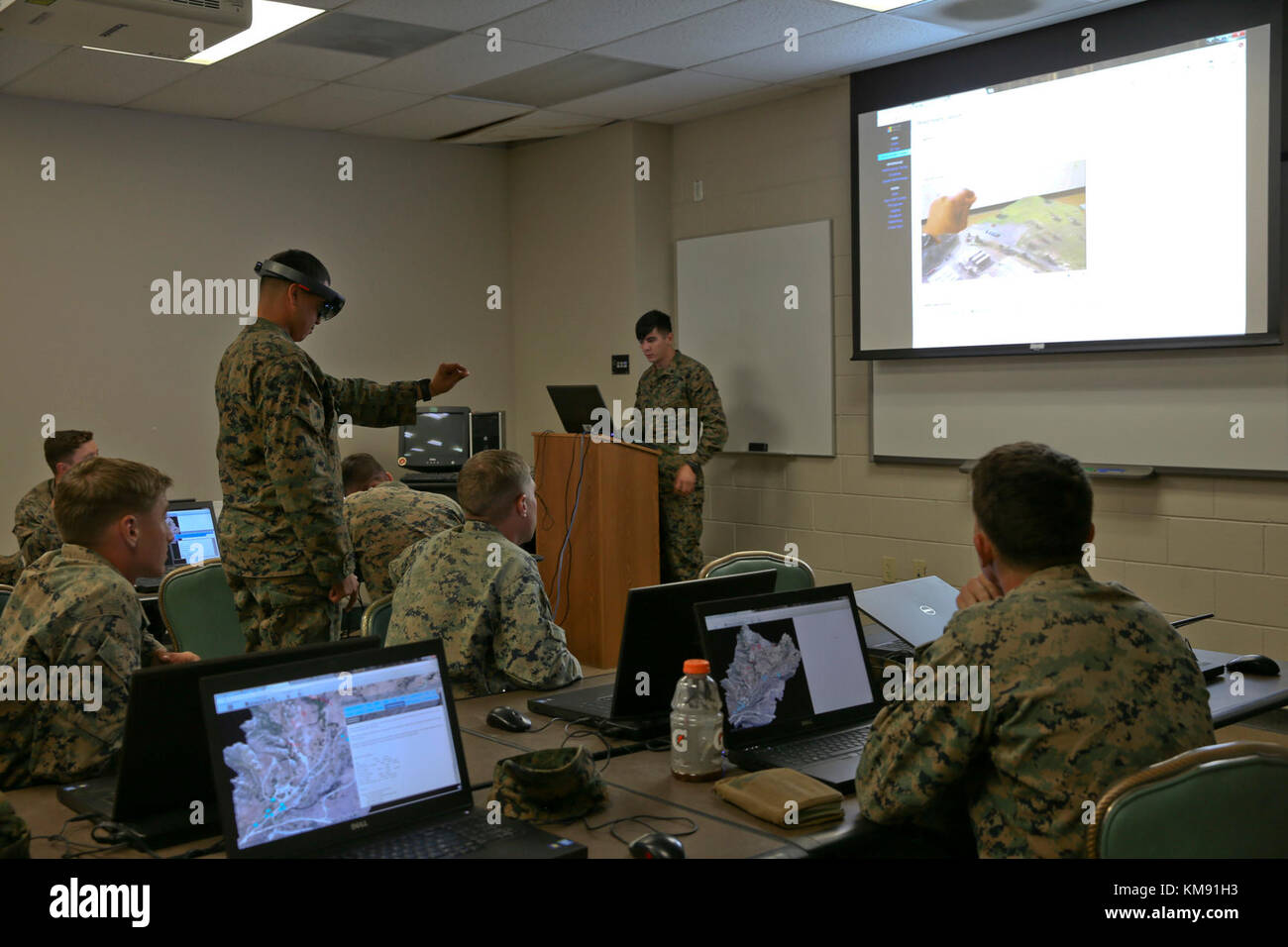 U.S. Marine Corps Lance Cpl. Angel Bojorquez with the Infantry Unit ...