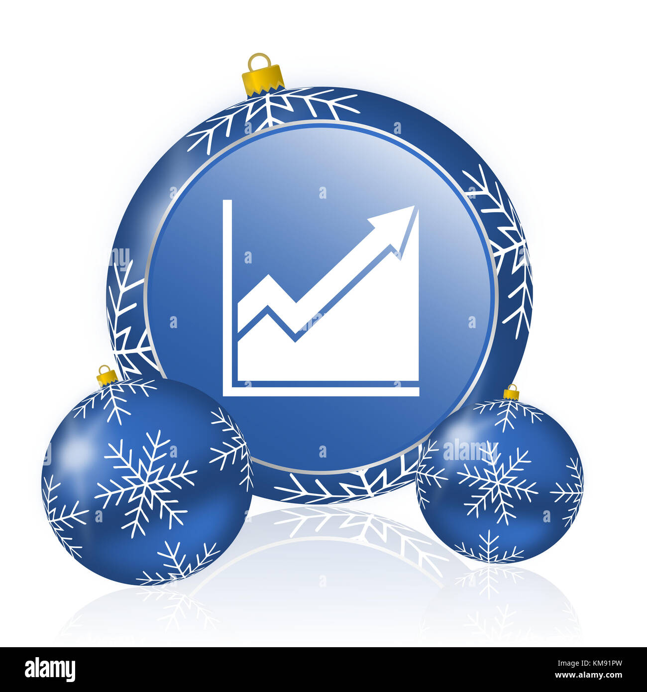 Blue histogram arrow chart business hi-res stock photography and images ...