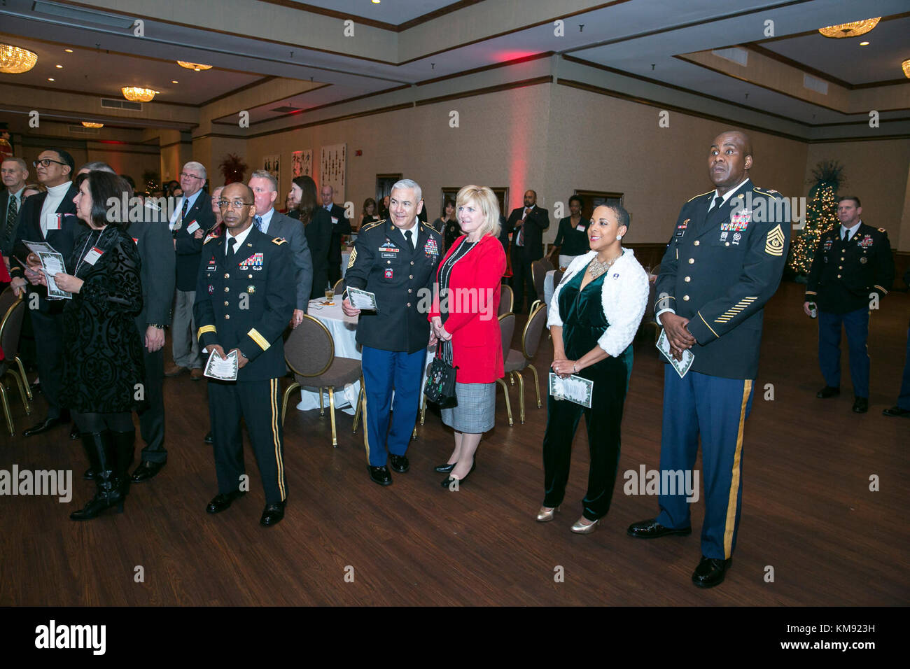 U.S. Soldiers from the Army Materiel Command, members of the Chambers ...