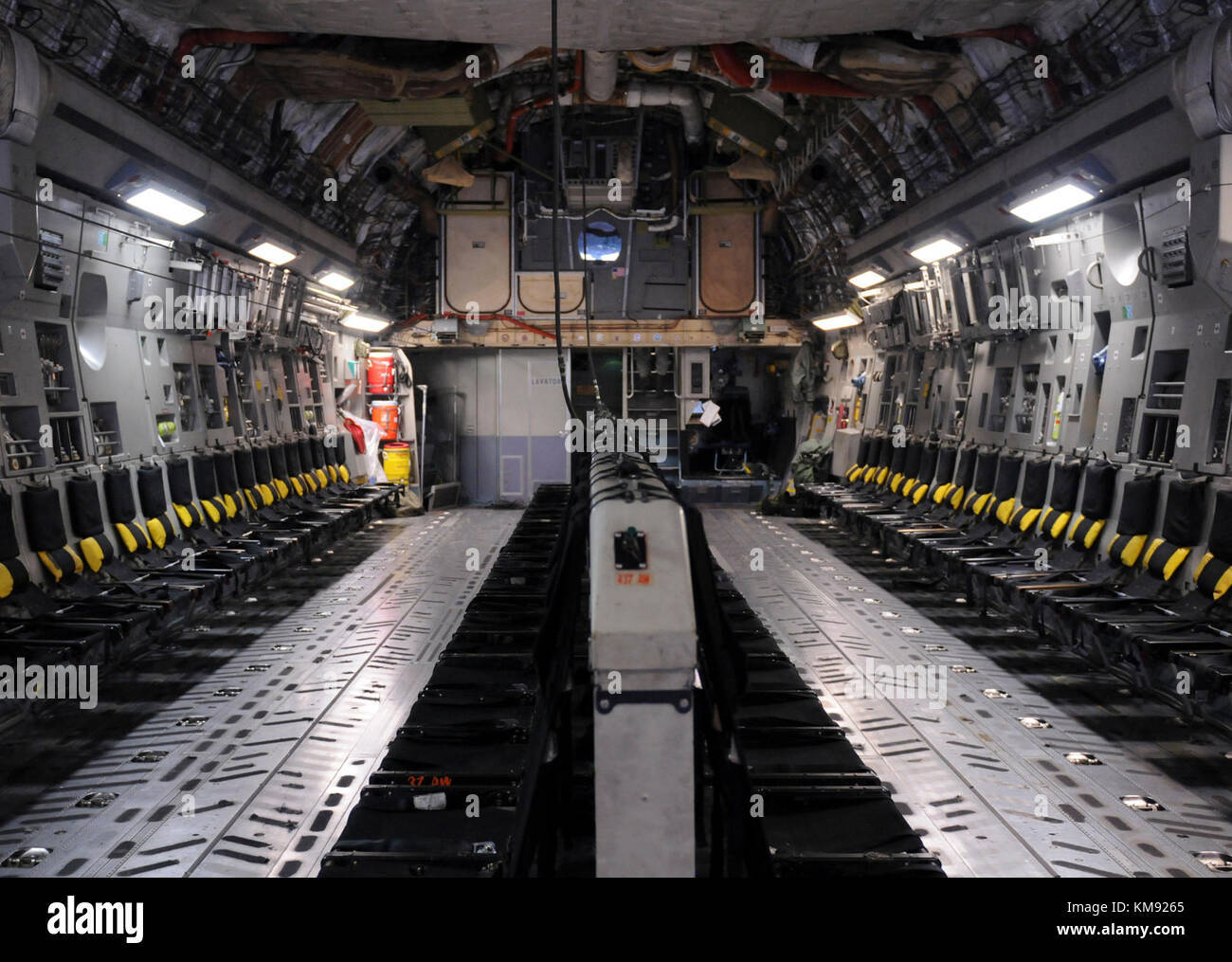 The inside of a C-17 Globemaster III during the 20th Annual Randy Oler ...