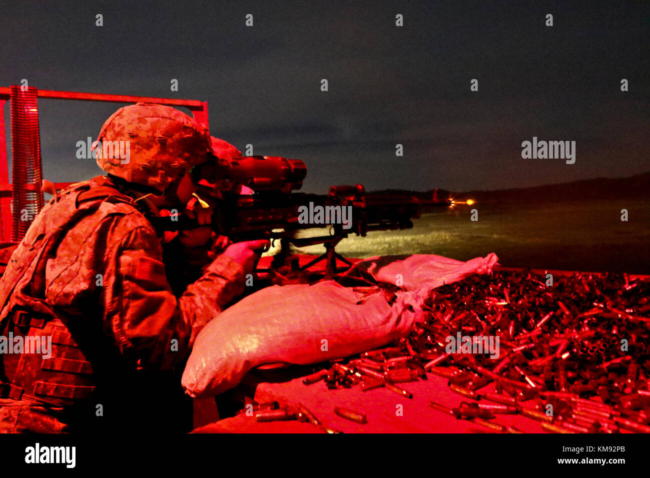 U.S. Army Reserve Spcs. Timothy Dauser and Christopher Landon, motor ...