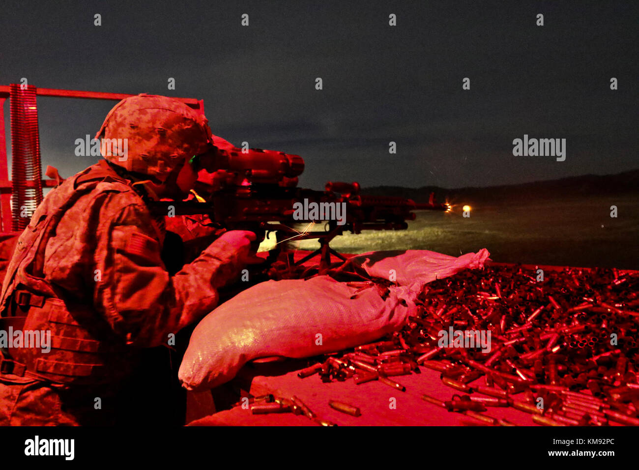 U.S. Army Reserve Spcs. Timothy Dauser and Christopher Landon, motor ...