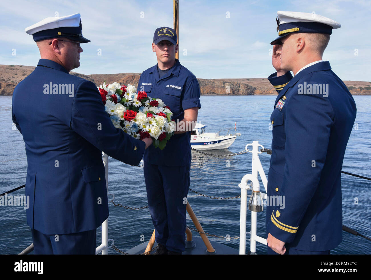 Coast Guard Lt. j.g. John Epperly, the Coast Guard Cutter Halibut ...