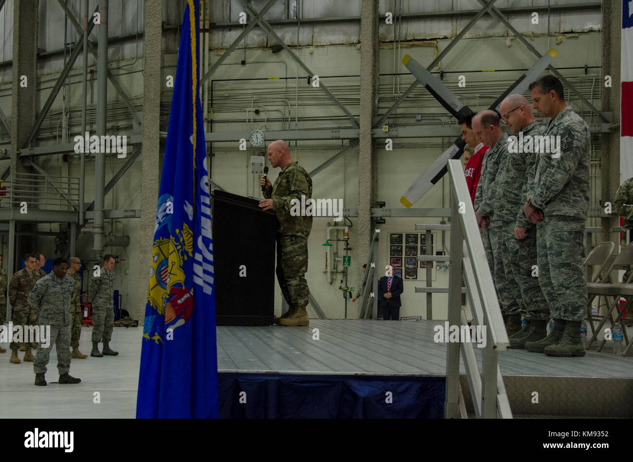U.S. Air Force Lt. Col. Matthew Friese, wing chaplain of the 128th Air ...