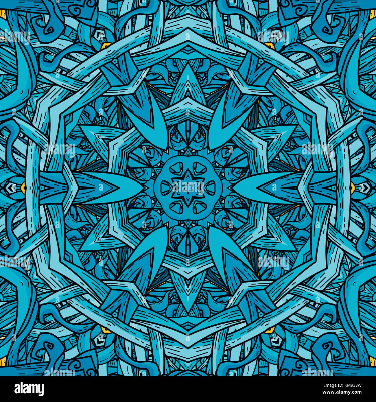 Vector seamless pattern in mandala style Stock Vector Image & Art - Alamy