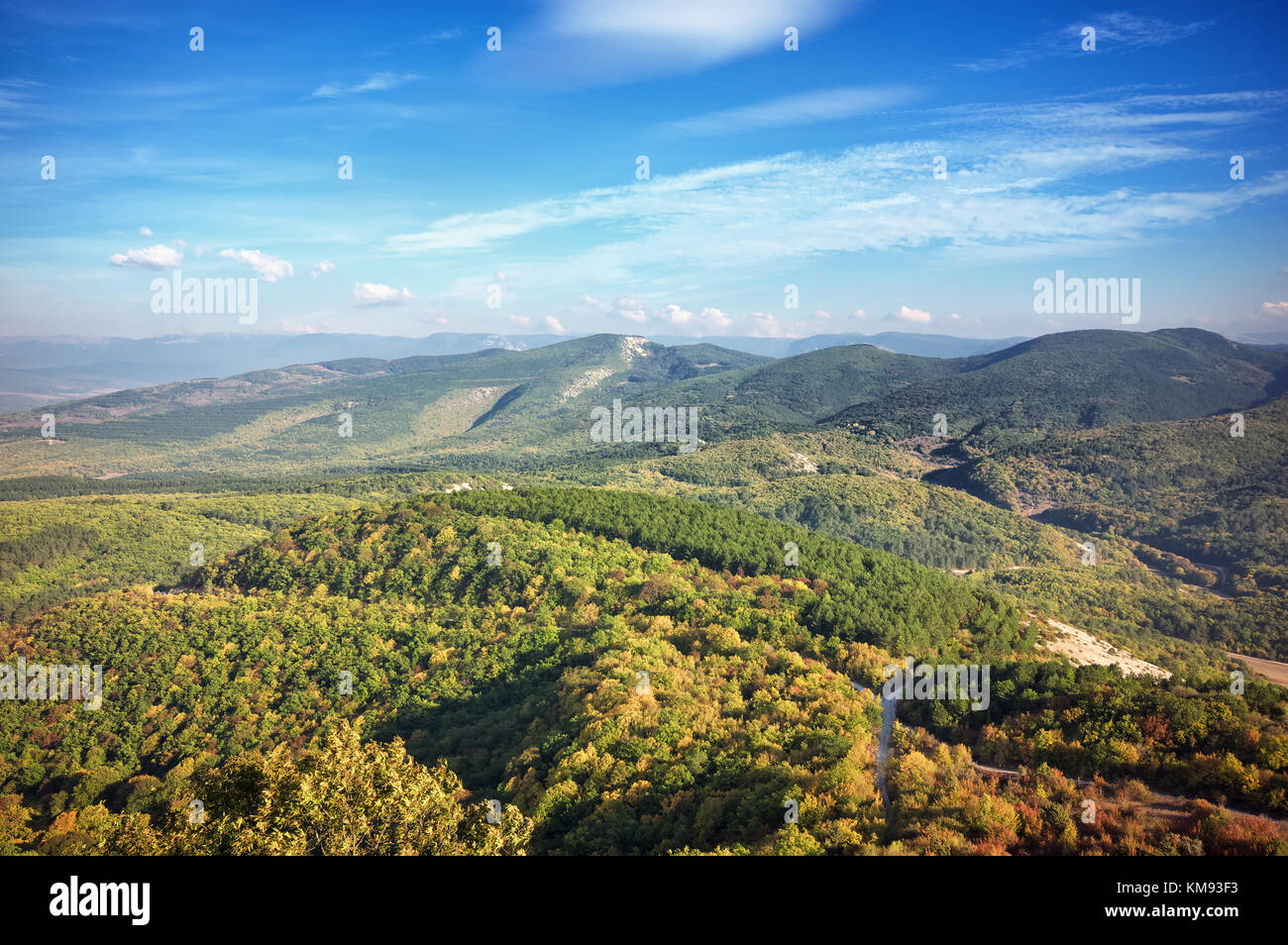 Mountain autumn hills landscape. Nature composition Stock Photo - Alamy