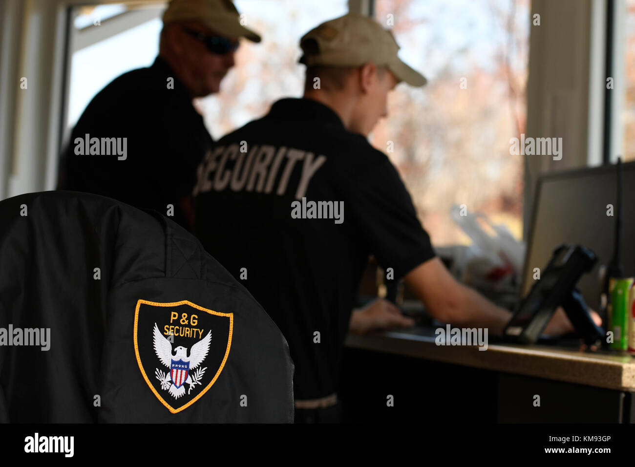 Officer Bobby Gallman (left) and Landon Beard (right), P & G Security ...