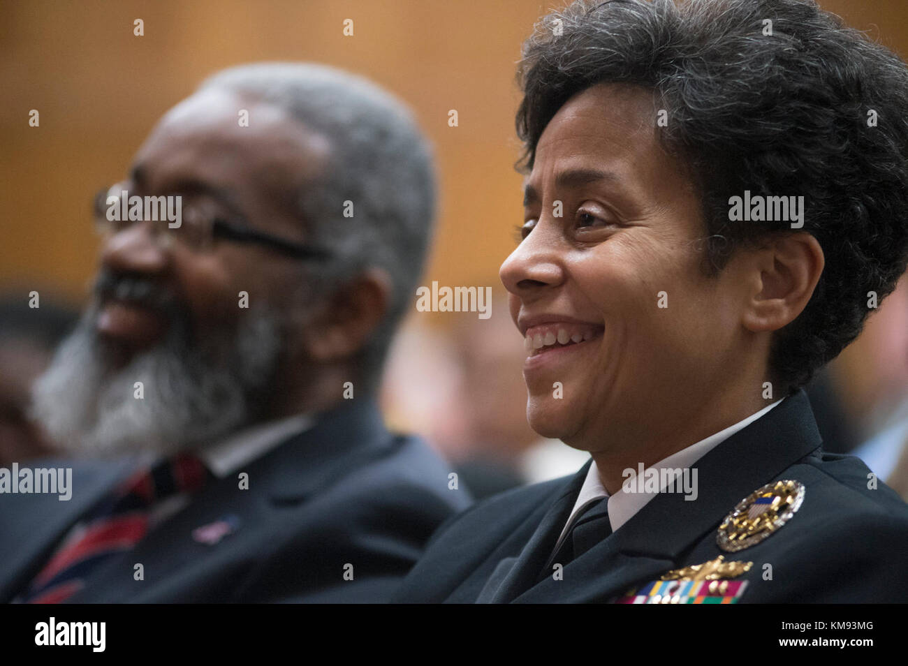 U.S. Navy Vice Chief of Naval Operations Admiral Michelle J. Howard and ...
