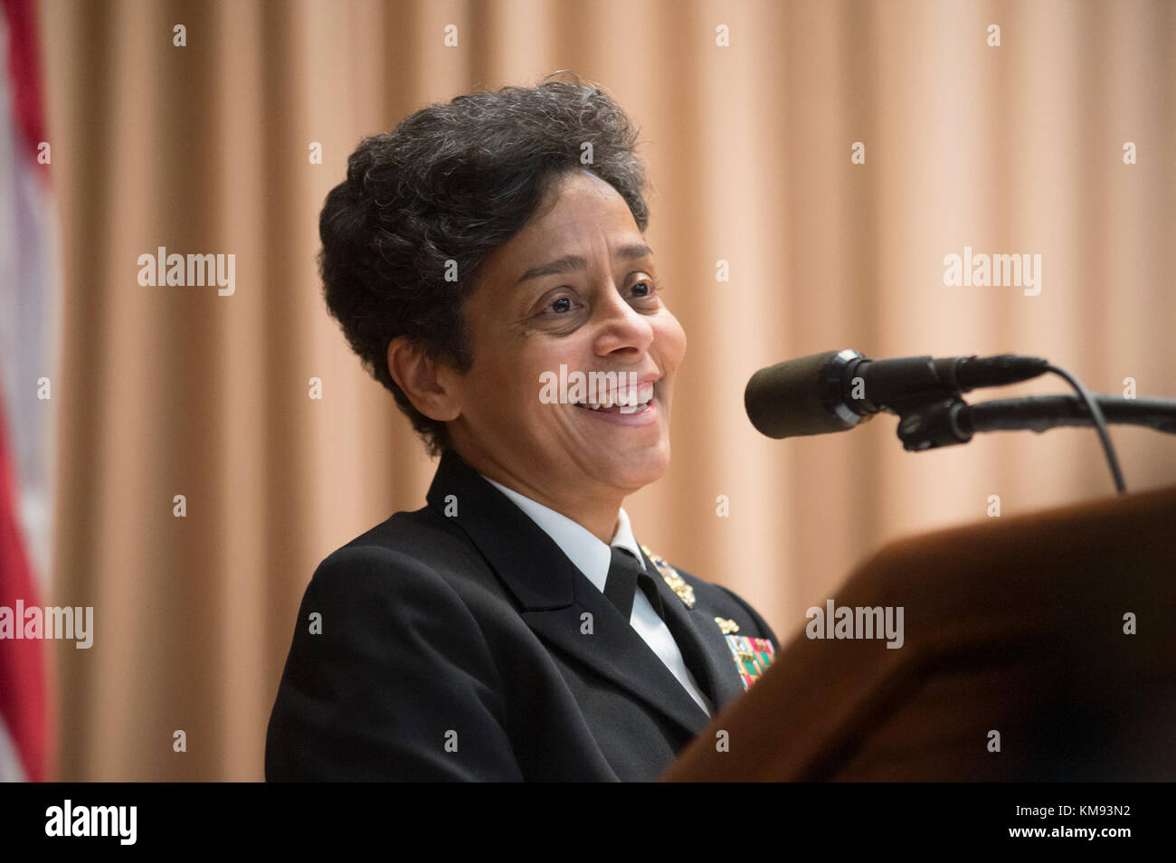 U.S. Navy Vice Chief of Naval Operations Admiral Michelle J. Howard ...
