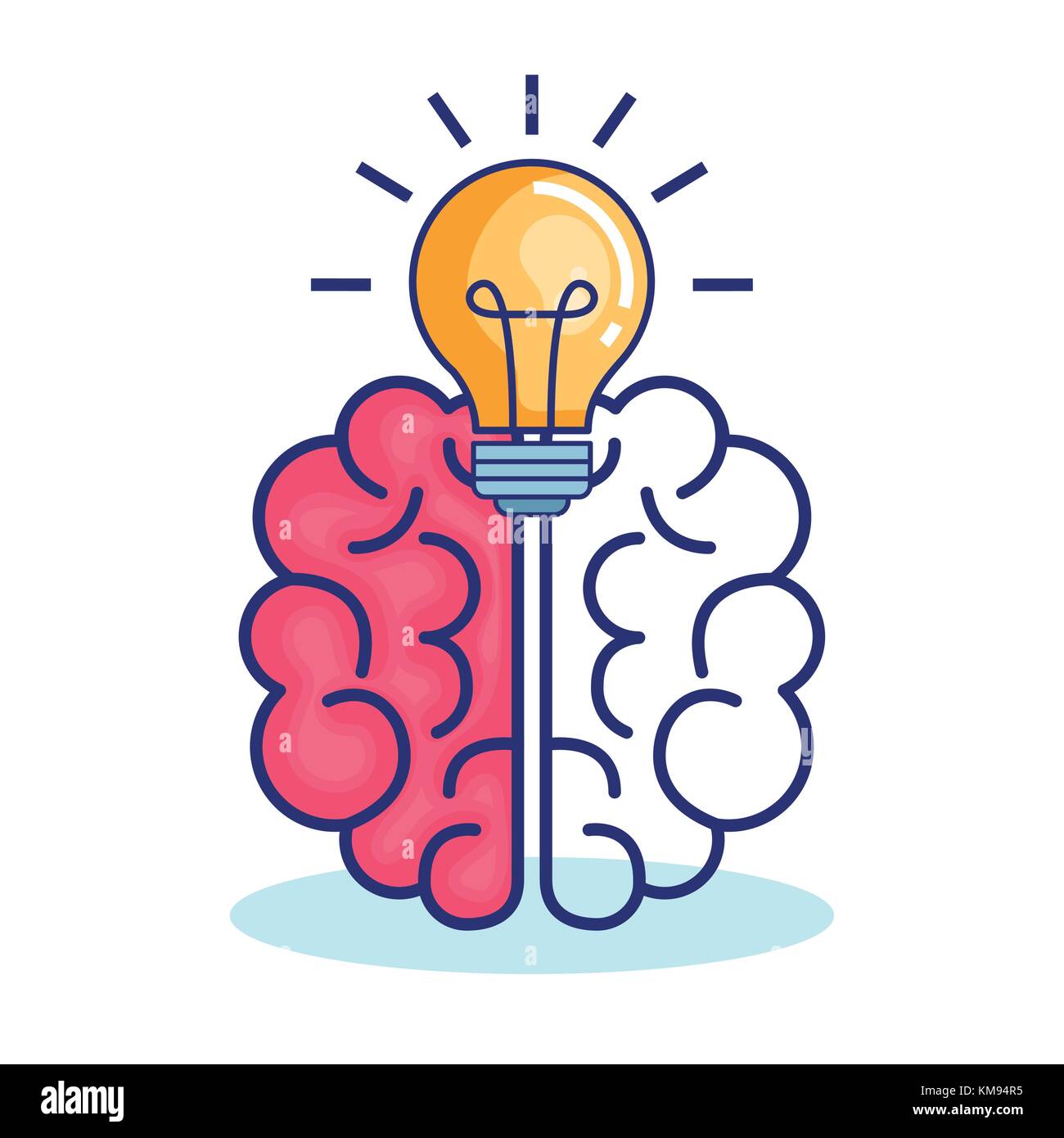 creative brain concept icon vector illustration design Stock Vector ...