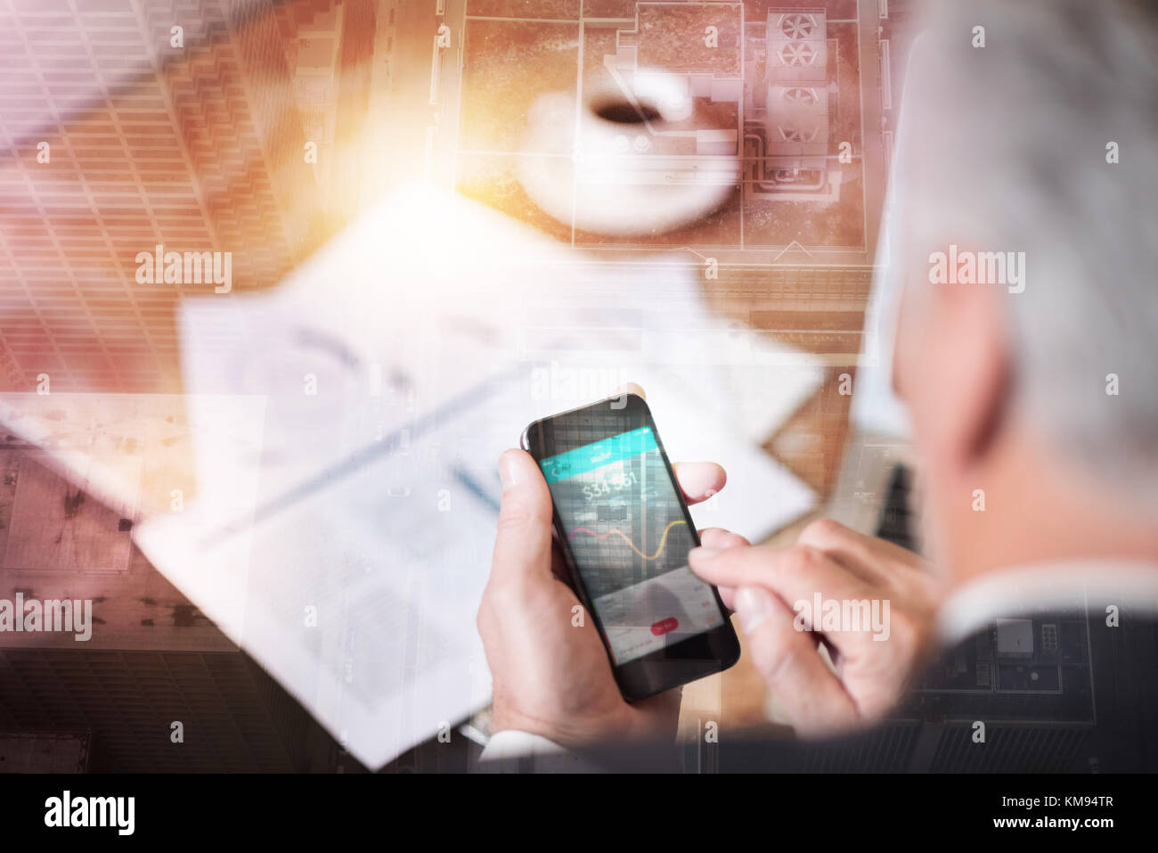 Senior boss working paper hi-res stock photography and images - Alamy