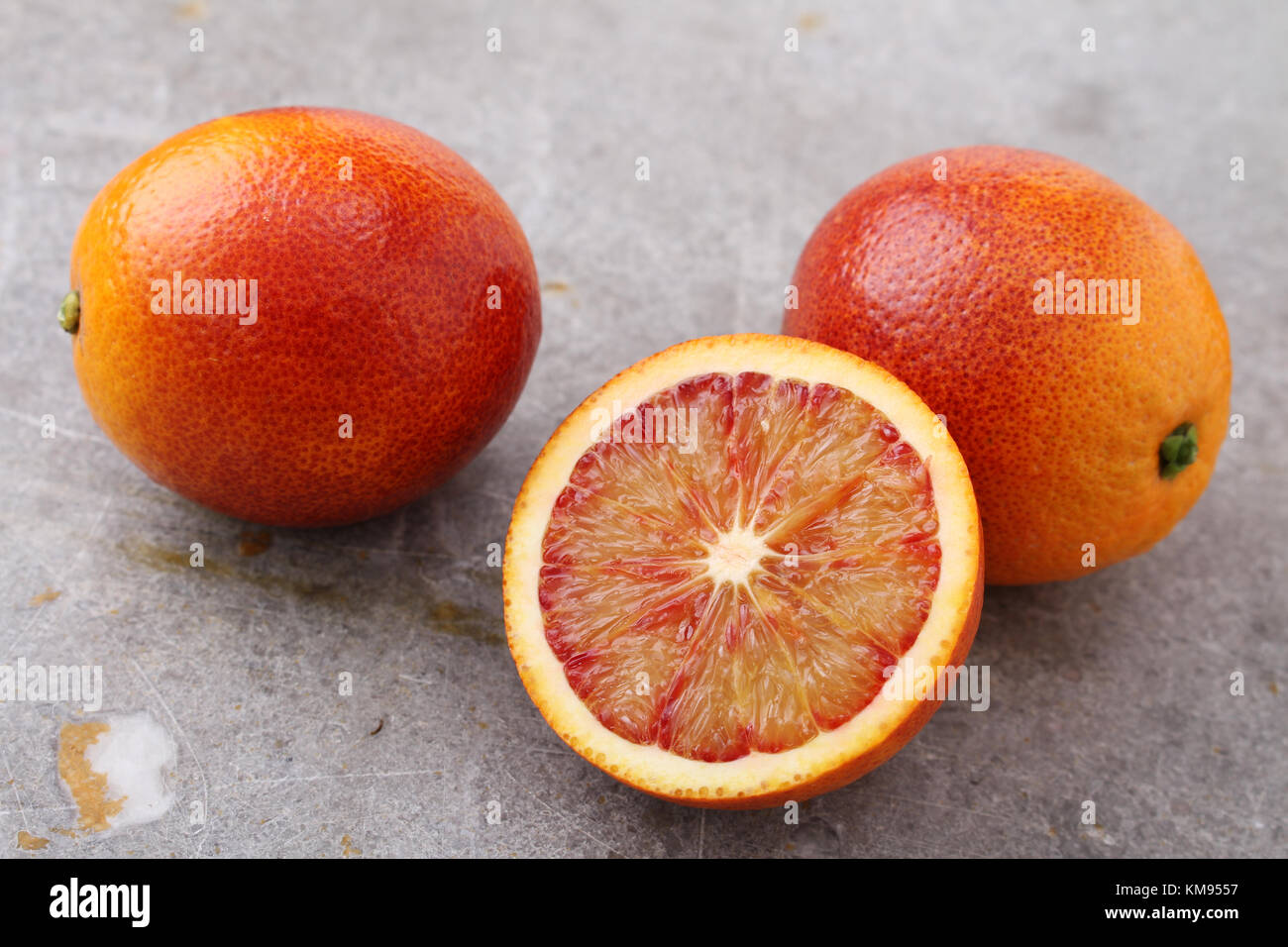 fresh blood oranges Stock Photo - Alamy