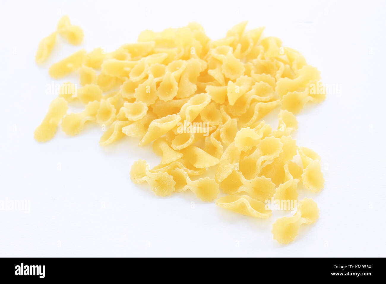 fresh dried pasta isolated on white Stock Photo - Alamy
