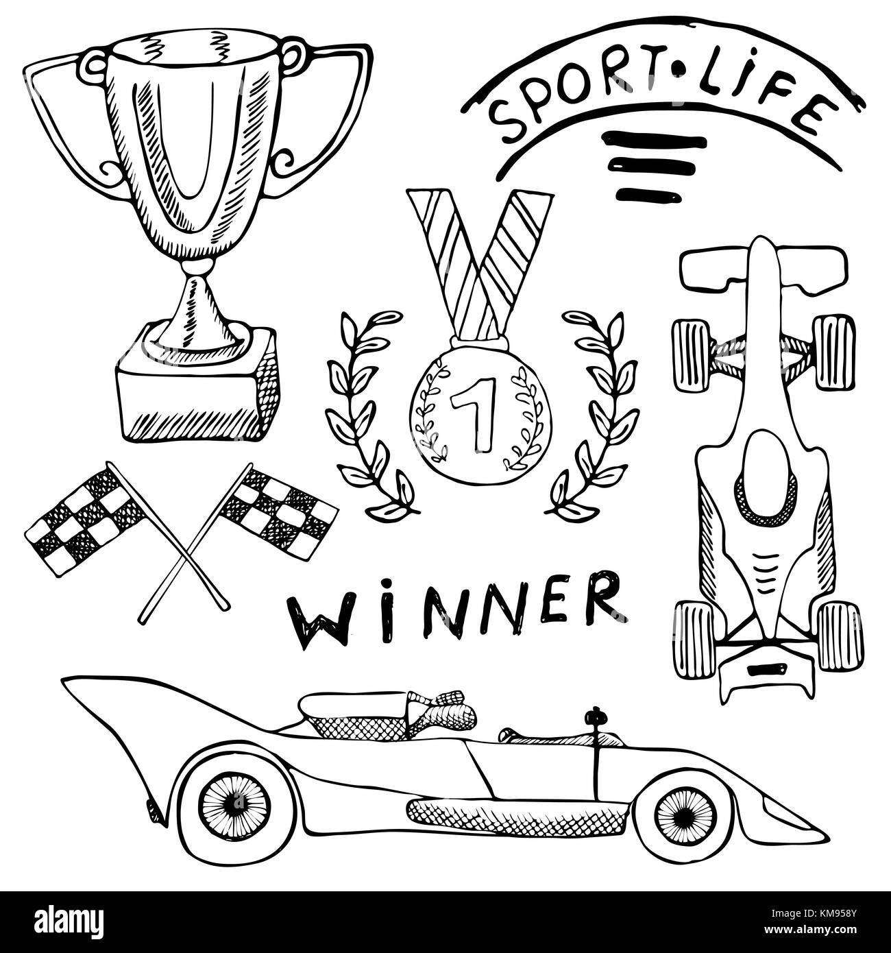 Rasing flag Stock Vector Images - Alamy