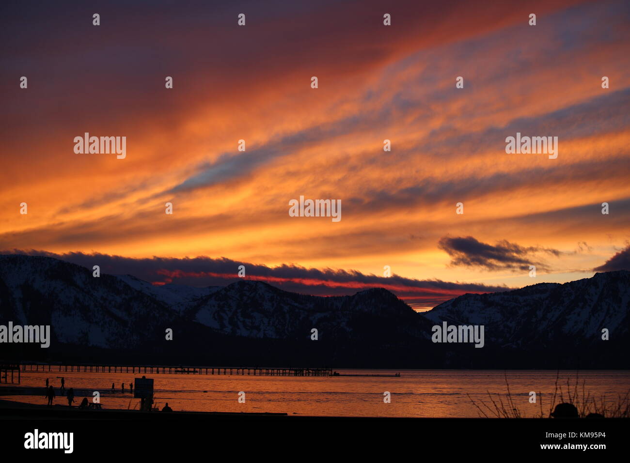 Beautiful yet sad sunset somewhere in Nevada Stock Photo - Alamy
