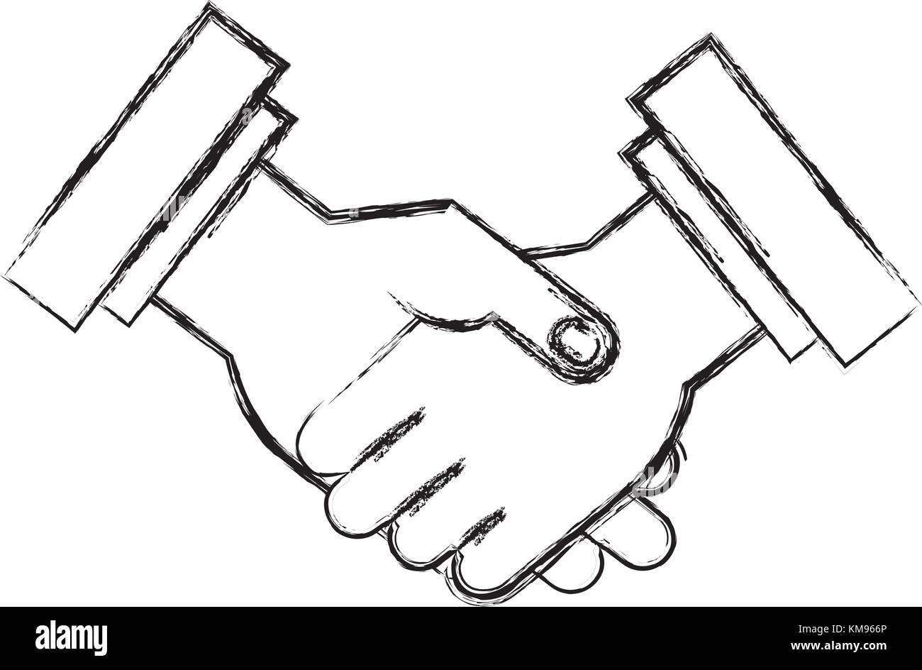 Deal done handshake Black and White Stock Photos & Images - Alamy