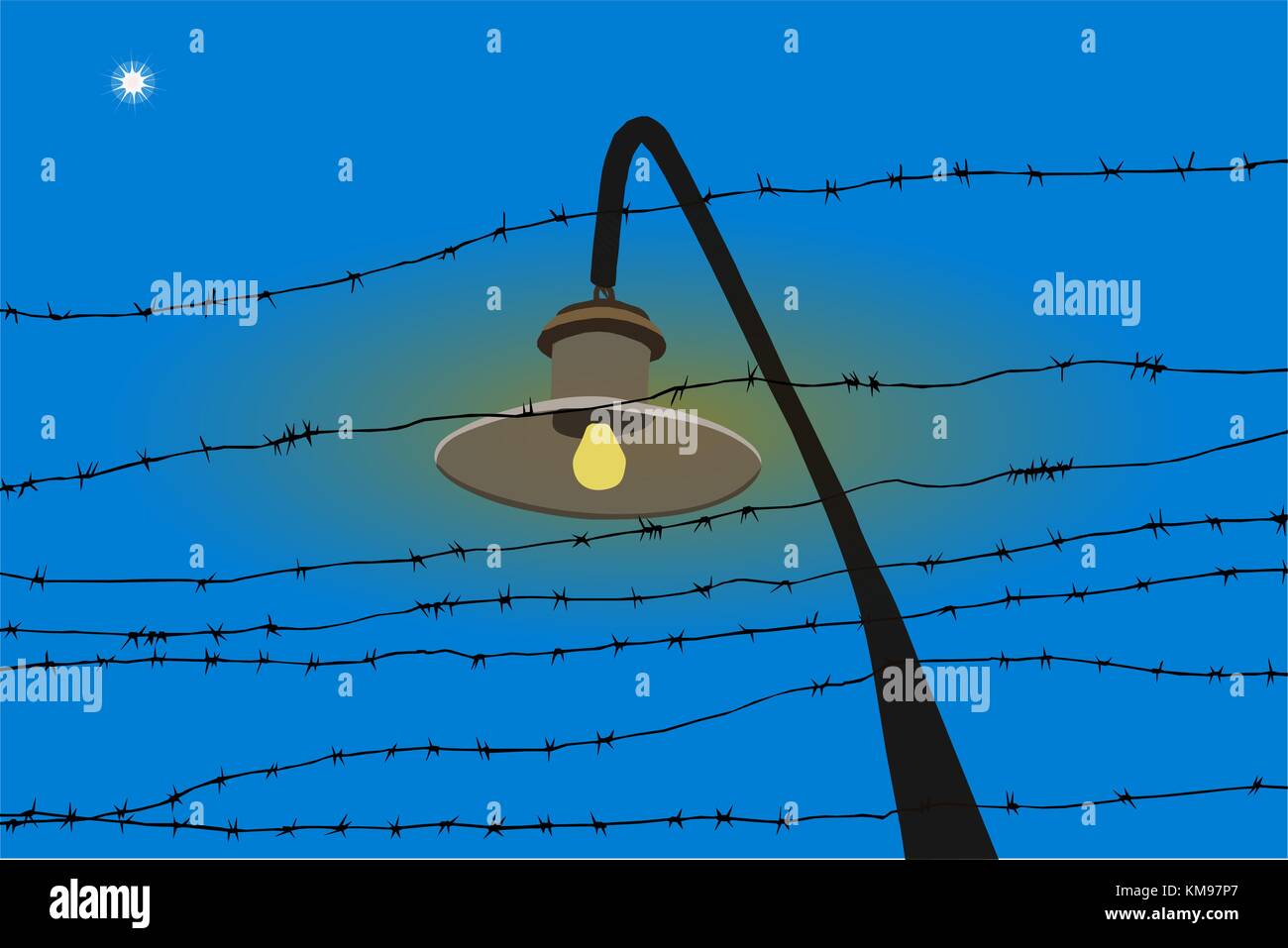 Wire star Stock Vector Images - Alamy