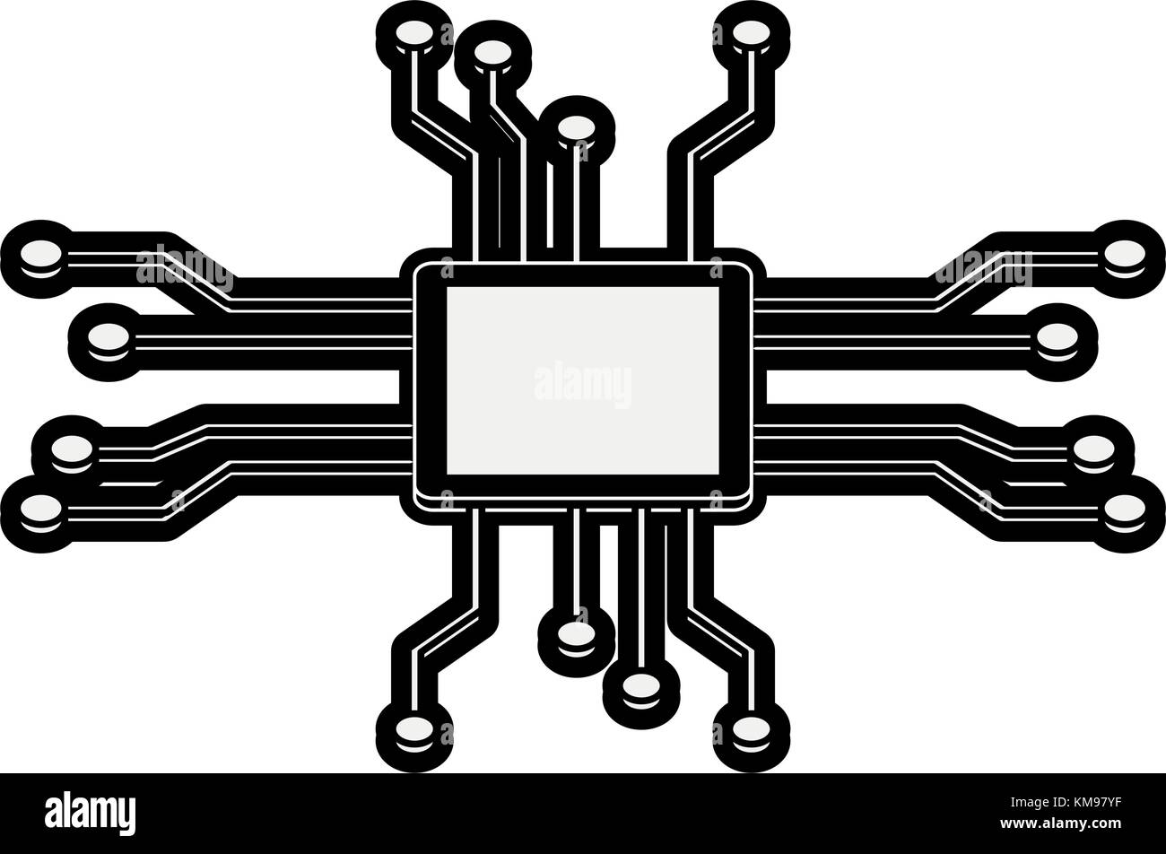 Microchip technology symbol Stock Vector Image & Art - Alamy
