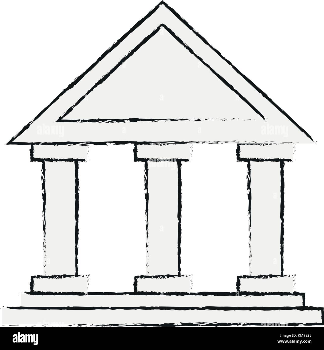 Bank building symbol Stock Vector Image & Art - Alamy