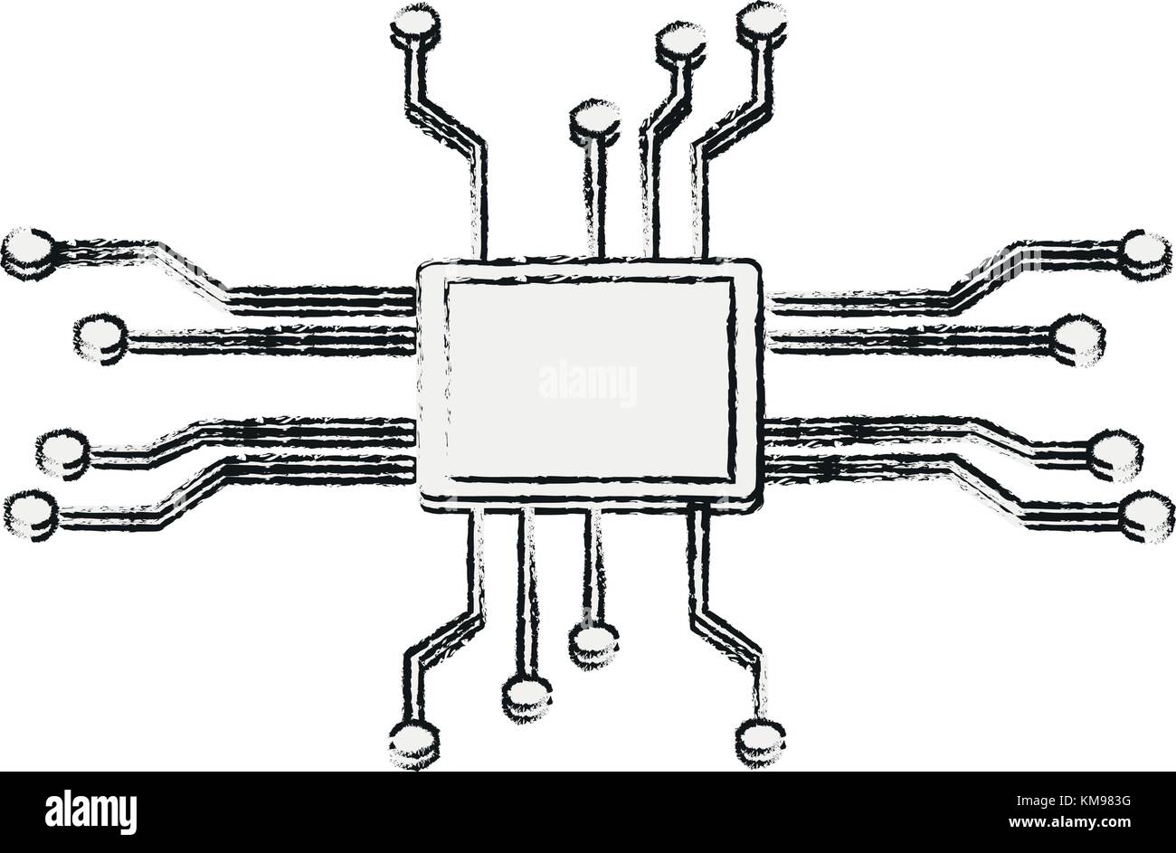 Microchip technology symbol Stock Vector Image & Art - Alamy