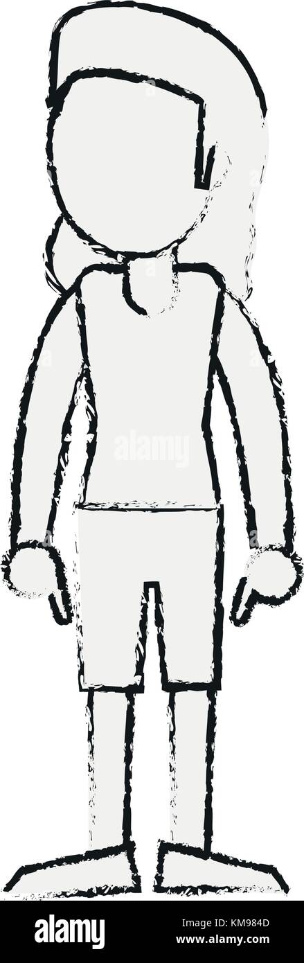 woman faceless cartoon Stock Vector Image & Art - Alamy