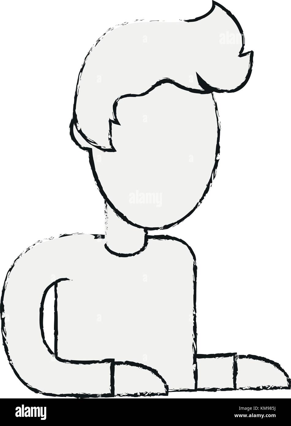 Man faceless cartoon Stock Vector Image & Art - Alamy