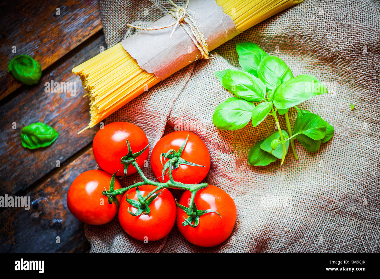 Pasta Preparation Set- Spagetti Stock Photo - Alamy