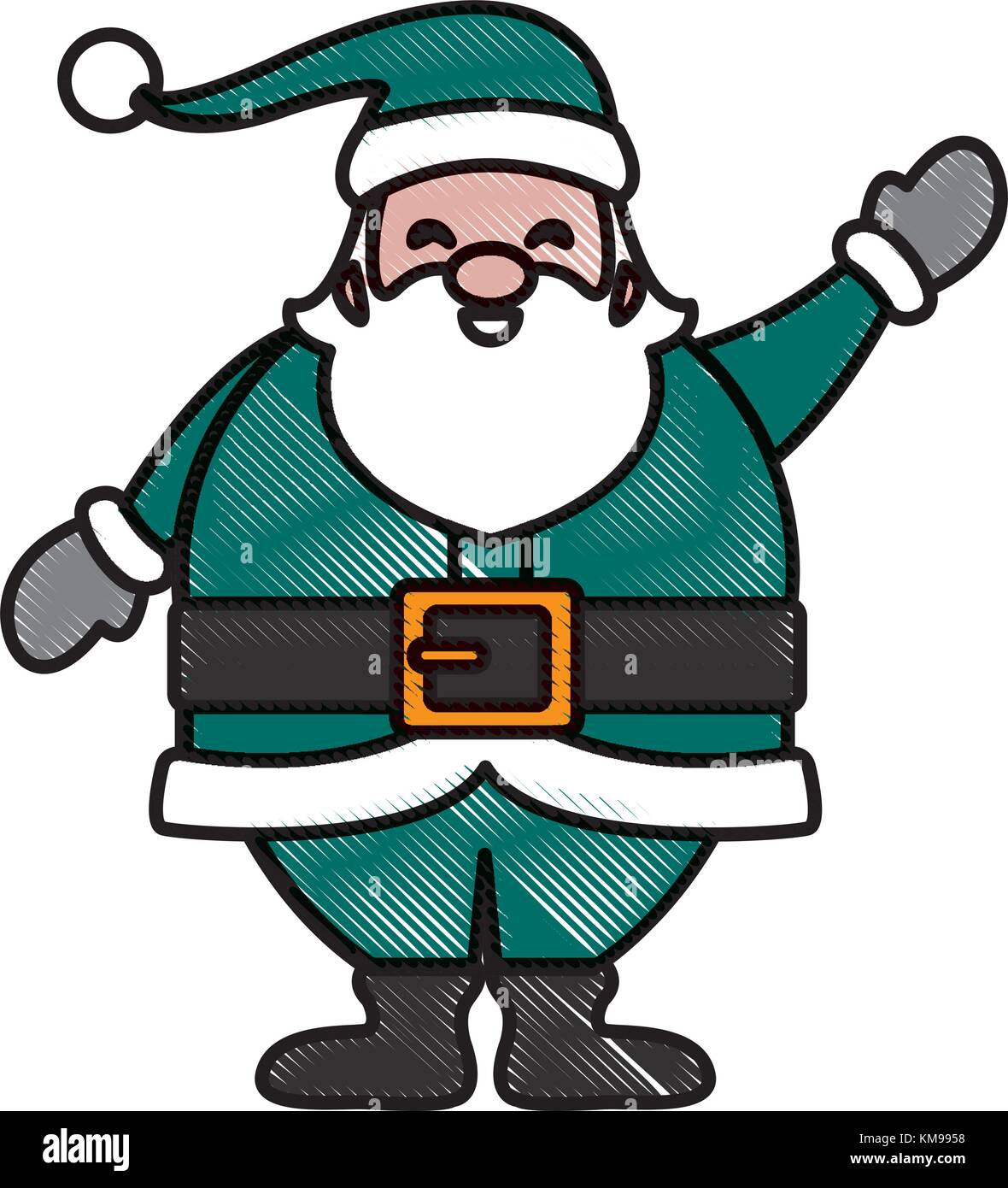 Funny santa claus cartoon Stock Vector Image & Art - Alamy