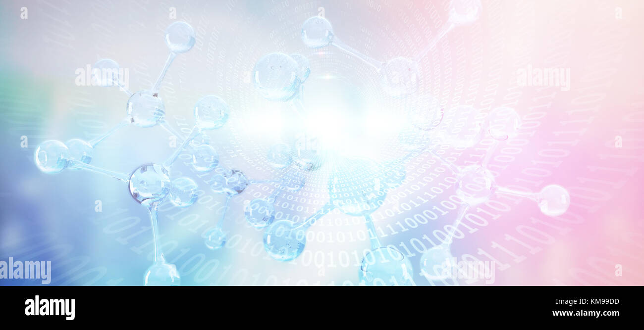 Spiral of shiny binary code against dna structure Stock Photo - Alamy