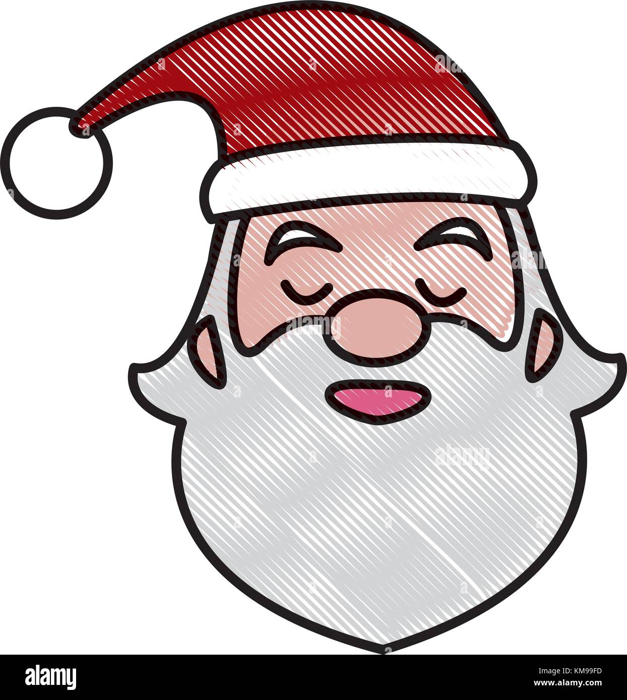 Santa claus funny face cartoon Stock Vector Image & Art - Alamy