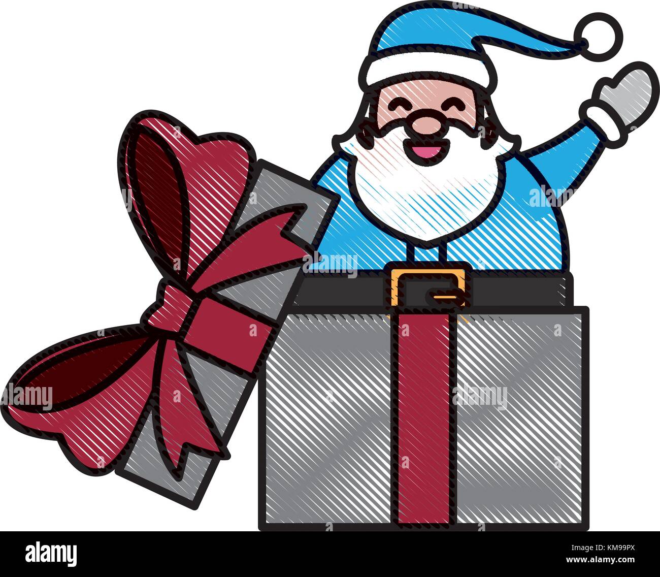 Santa looking man in Stock Vector Images - Alamy