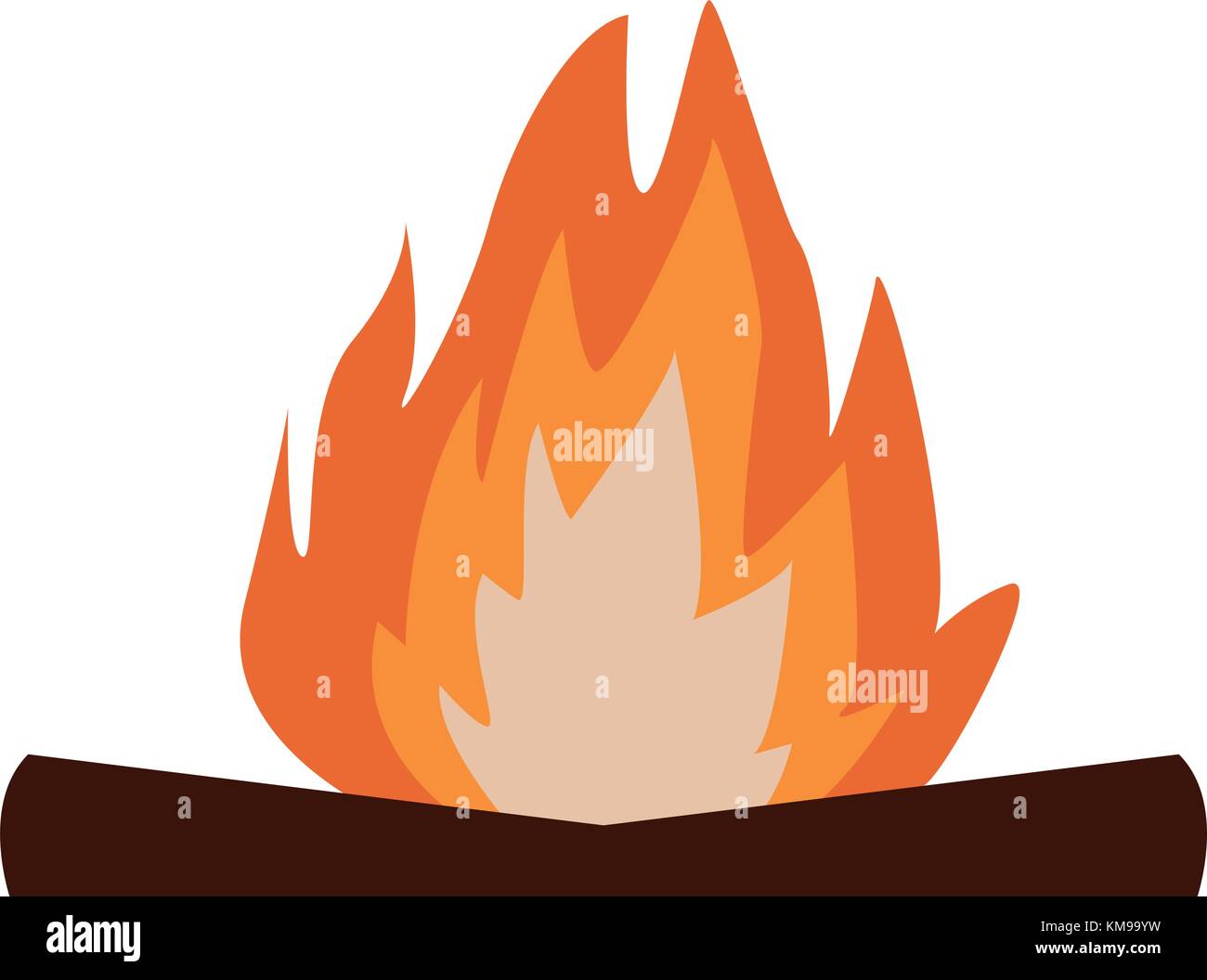 Camping bonfire isolated Stock Vector Image & Art - Alamy