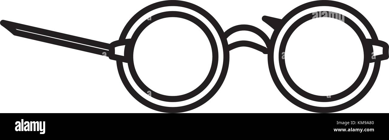 Glasses with round frame Stock Vector Image & Art - Alamy