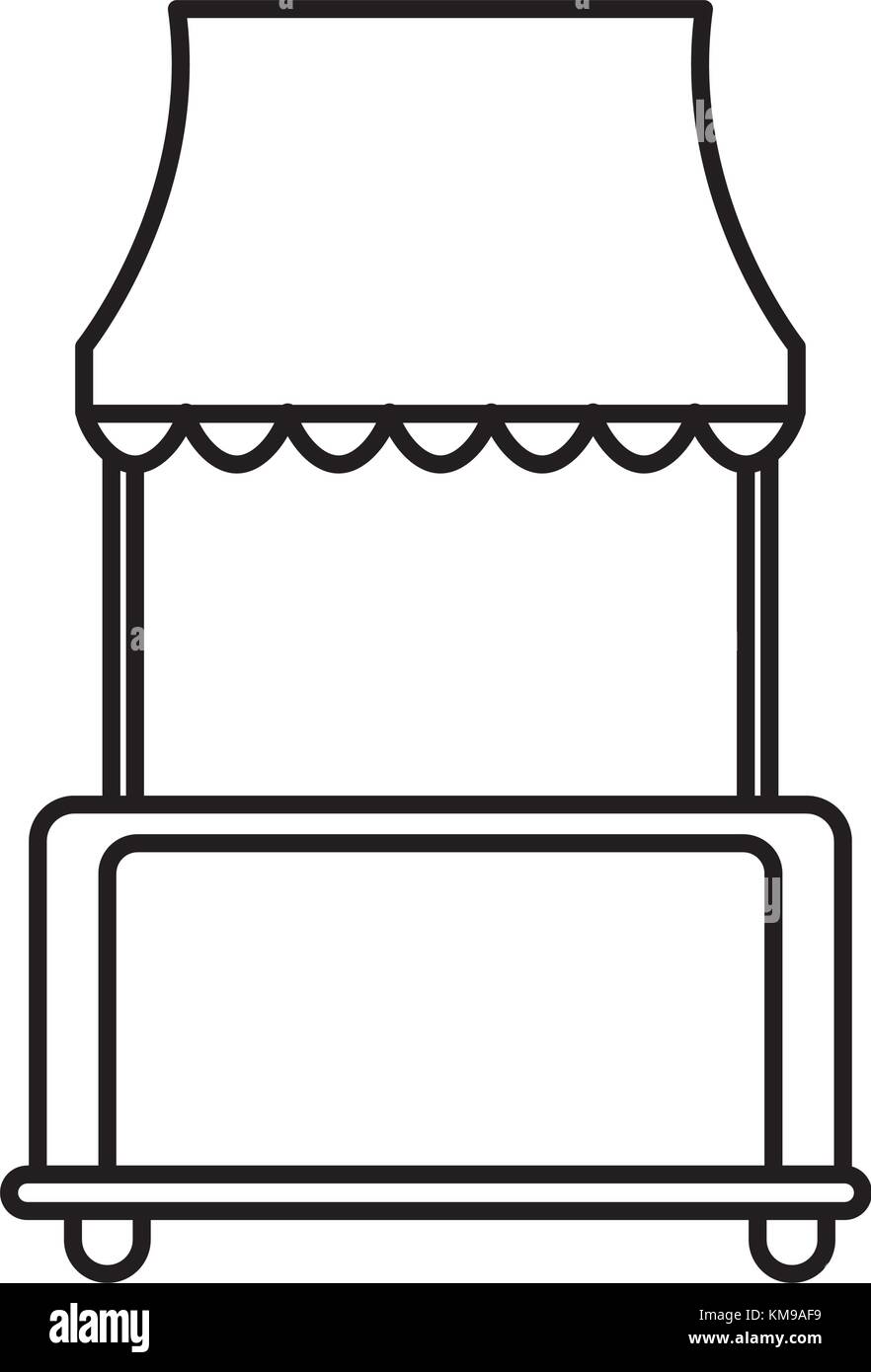 Hotdog stall Black and White Stock Photos & Images - Alamy