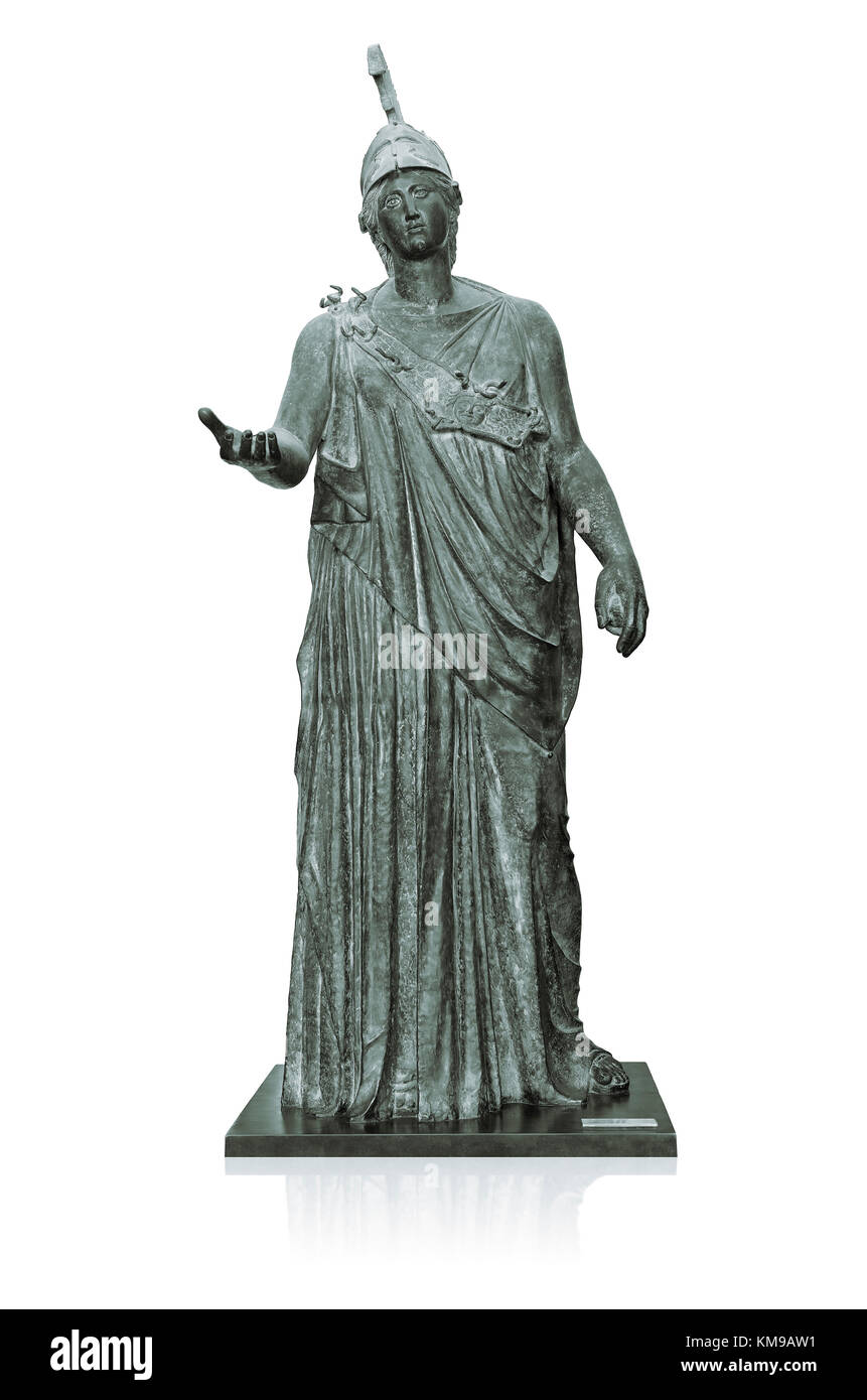 Statue of Athena, The Ancient Goddess of Wisdom and Knowledge on White ...