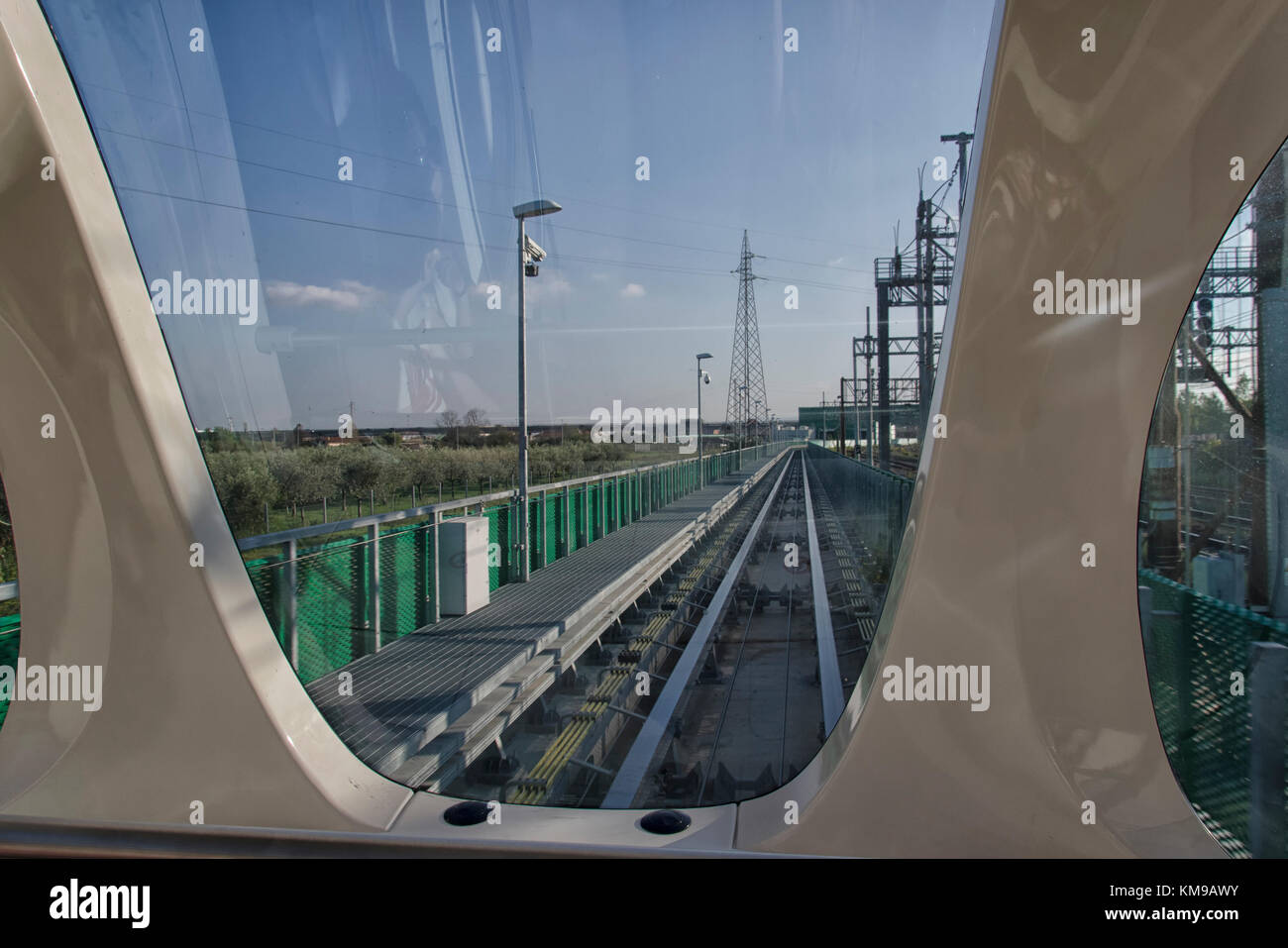 Point of view of the driver of the tube Stock Photo - Alamy