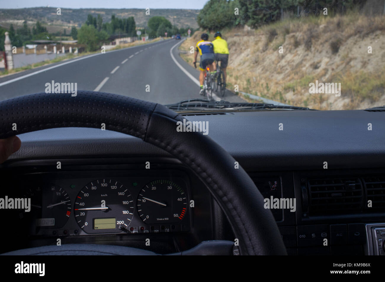 Driving behind steering wheel hi-res stock photography and images - Alamy