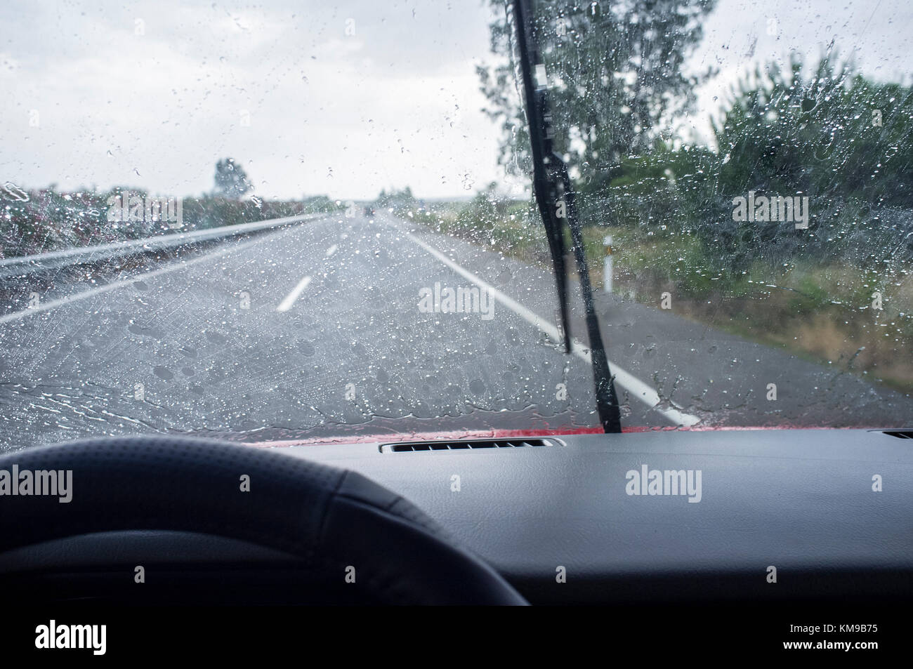Highway rain windshield auto hi-res stock photography and images - Alamy