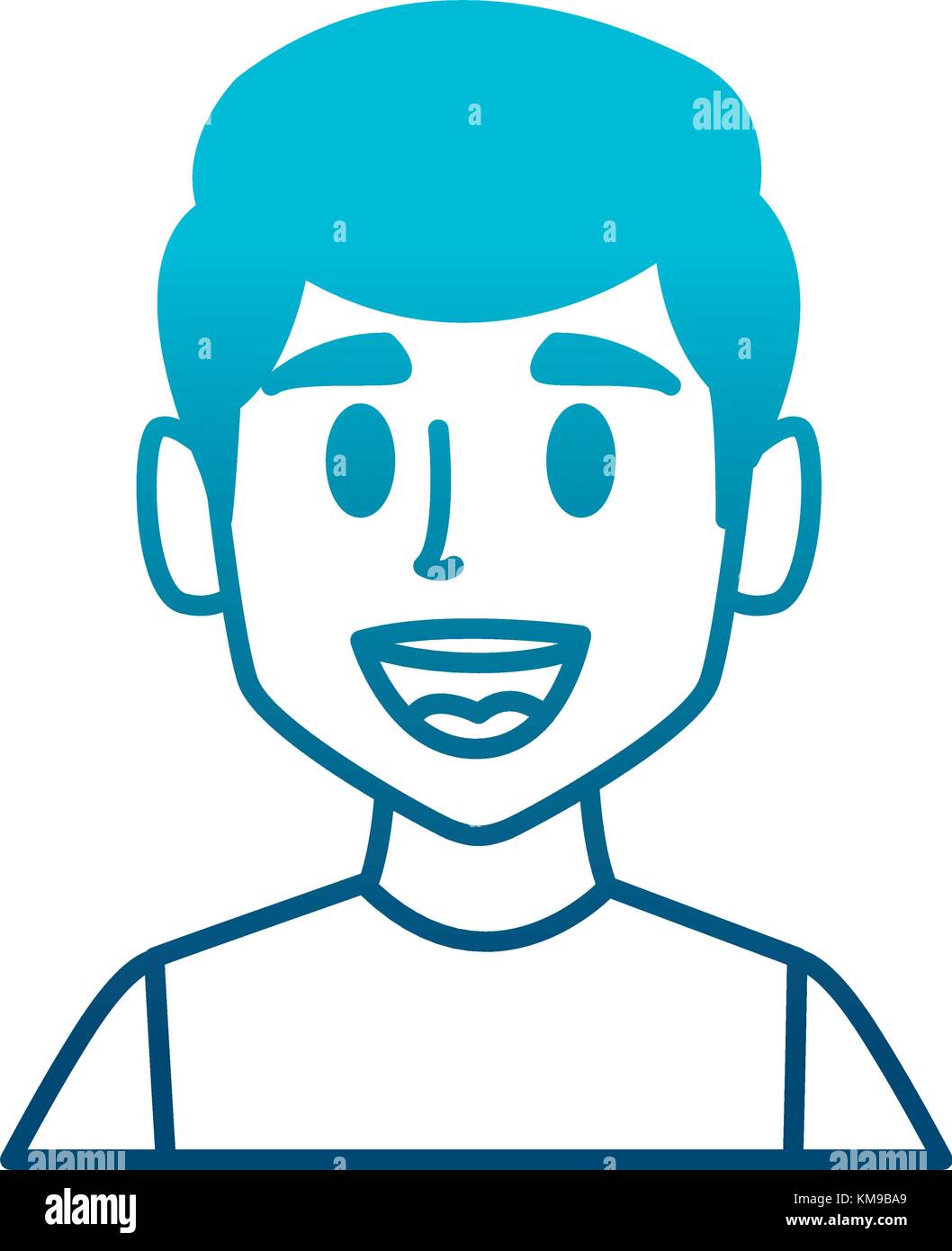 Man face smiling cartoon Stock Vector Image & Art - Alamy