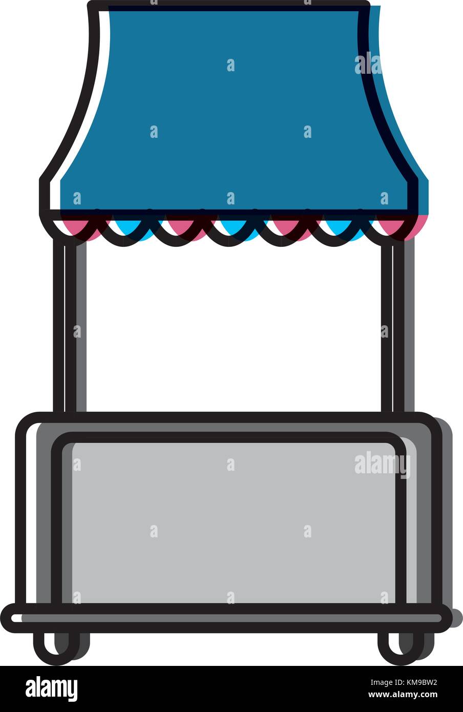 Hot dog kiosk in Stock Vector Images - Alamy