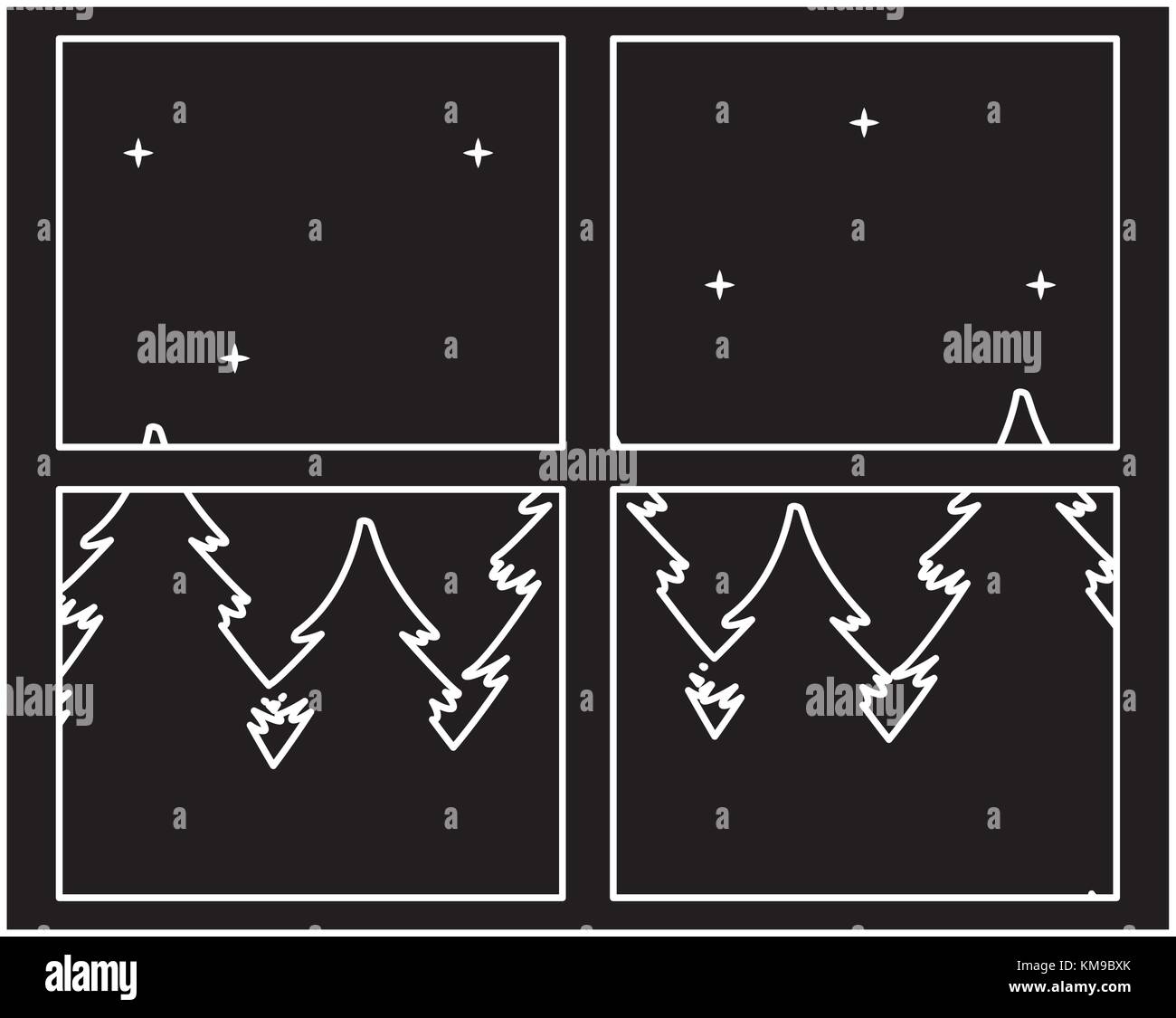 Window forest landscape Stock Vector Image & Art - Alamy