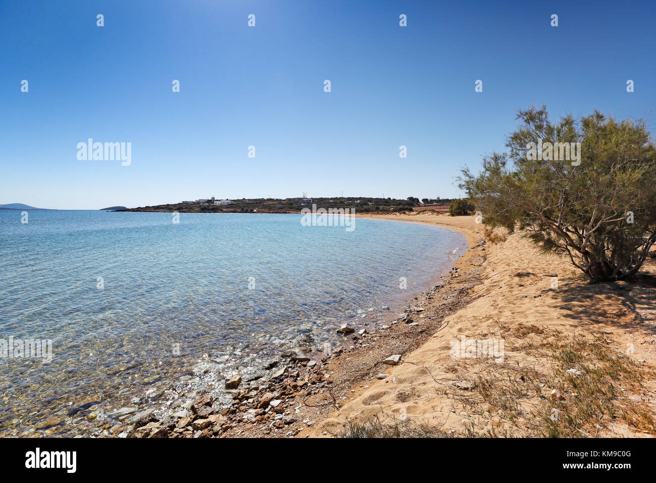 Glyfa beach of Antiparos island in Cyclades, Greece Stock Photo - Alamy