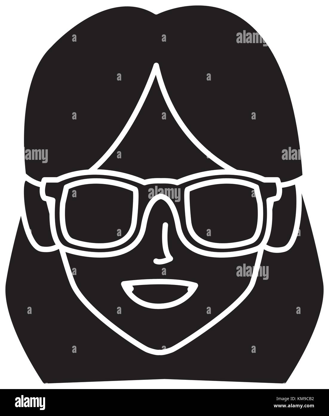 Geek girl cartoon hi-res stock photography and images - Alamy