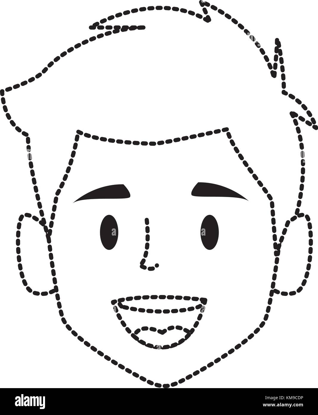 Man face smiling cartoon Stock Vector Image & Art - Alamy